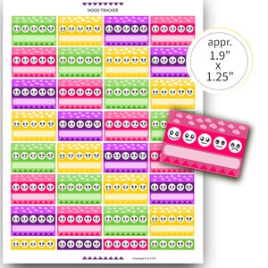 Mood Tracker Stickers - Instant Download - Printable Mood Tracker ...