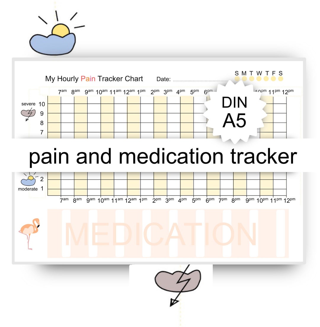 Pain Tracker - Instant Download - Printable Pain and Medication Log ...