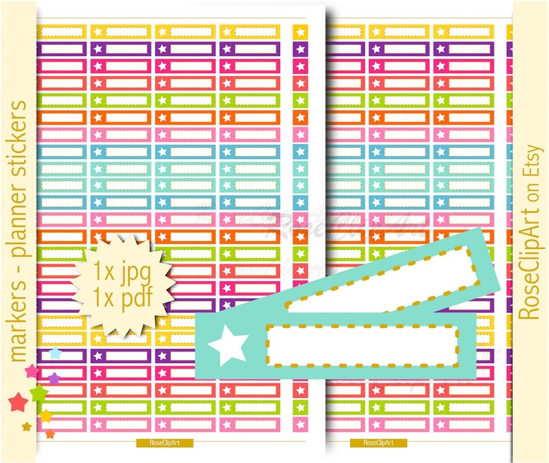 Printable Markers Instant Download Check-list Planner - Etsy