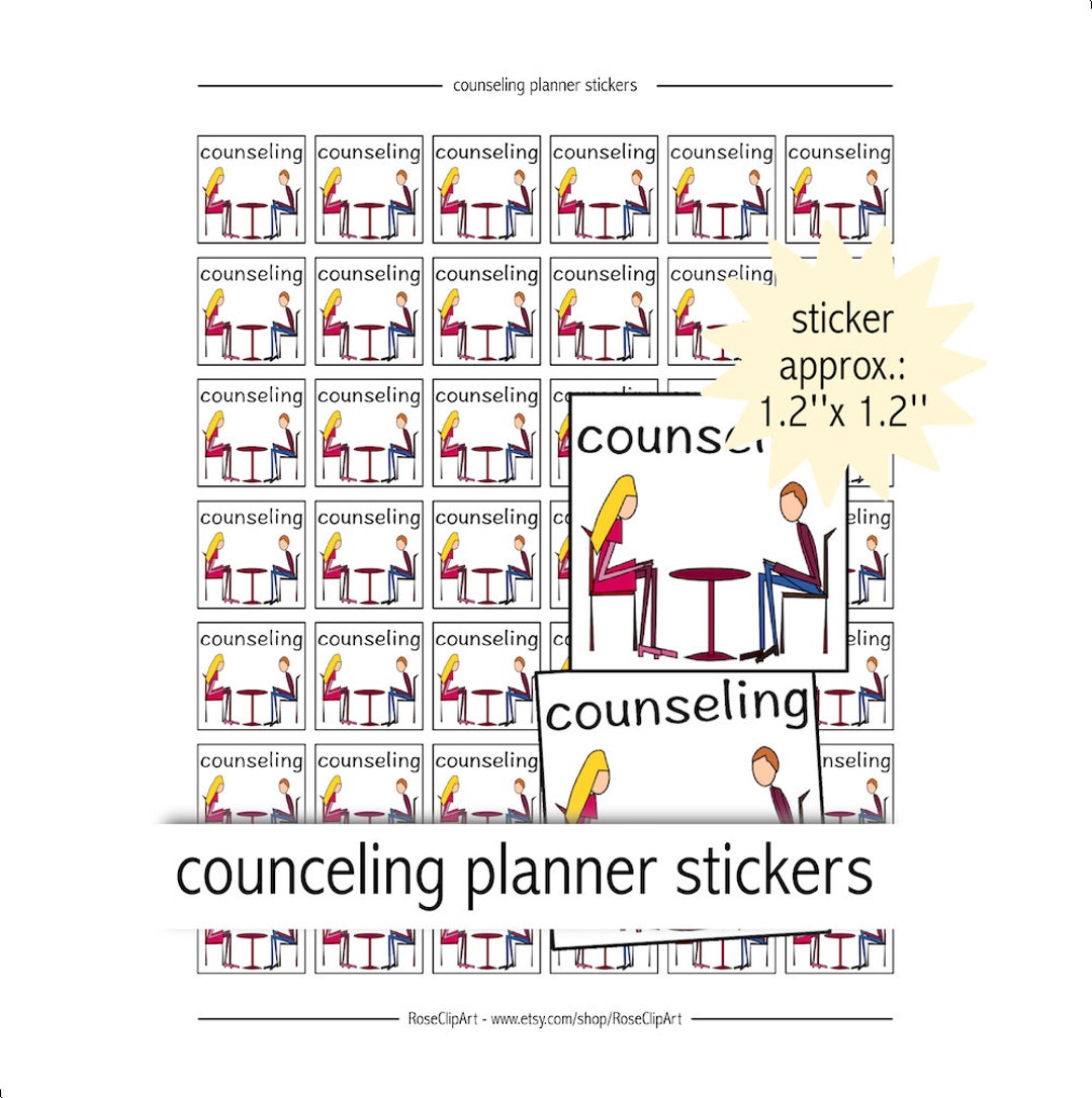 Counseling Stickers - Instant Download - Printable Mental Health ...