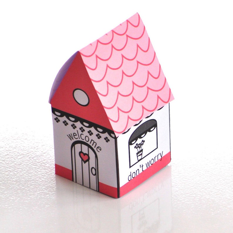 House Box Instant Download Printable Gift Idea Anti Stress Favor Box ...