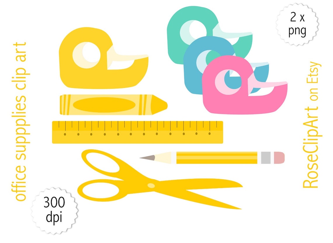 Paper Crafting Supplies - Instant Download - Sellotape Tape Scissor ...
