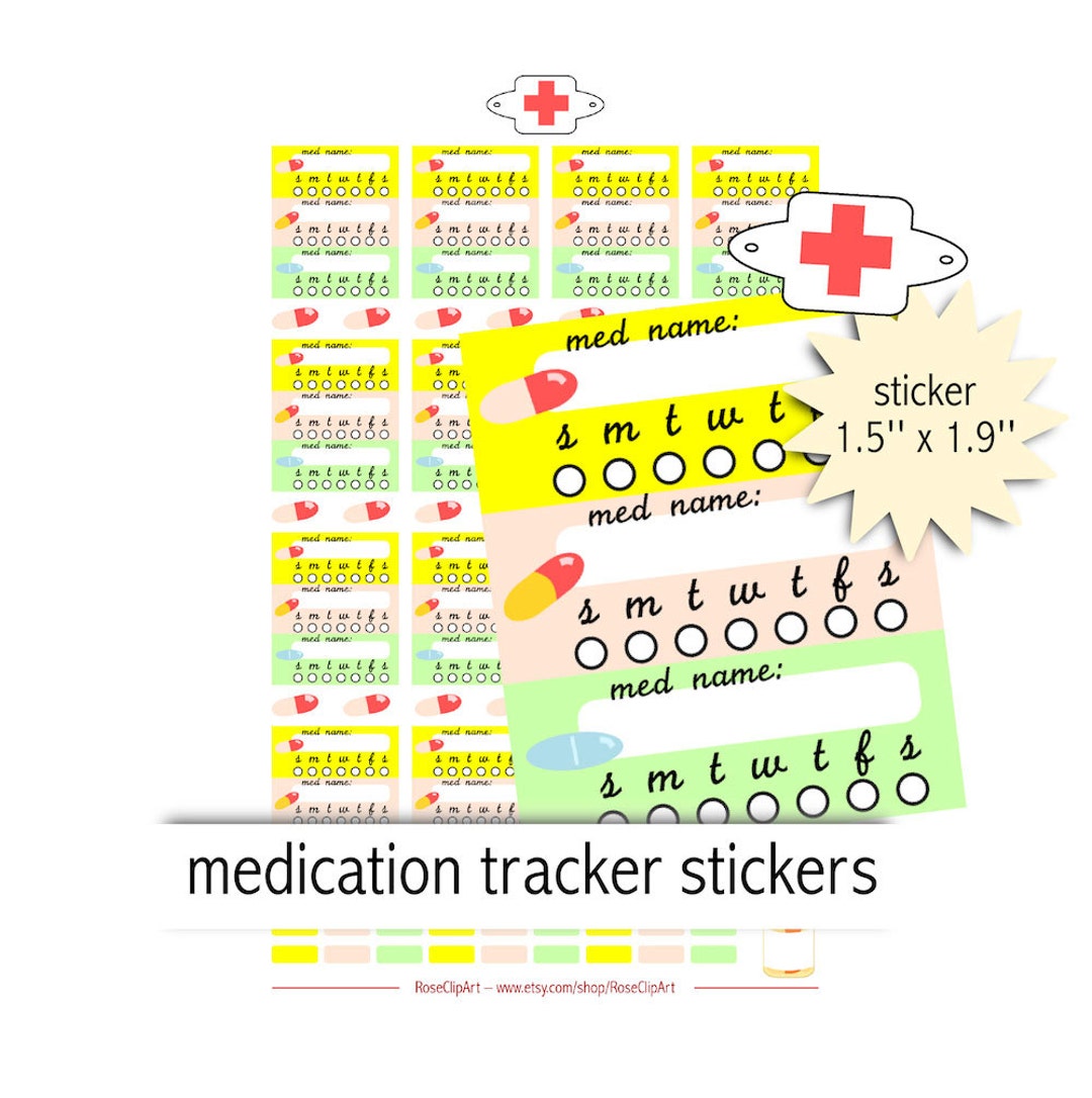 Weekly Medication Tracker - Instant Download - Printable Planner ...
