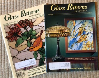 Stained glass pattern books | Etsy