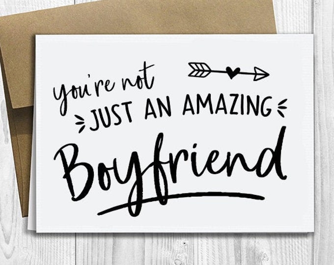 PRINTED You're Not Just an Amazing Boyfriend You're - Etsy