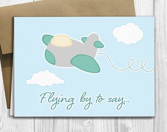 Pilot birthday card | Etsy