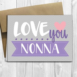 Love You Nonna Simply Stated Mother's Day / Birthday / Any Occasion ...