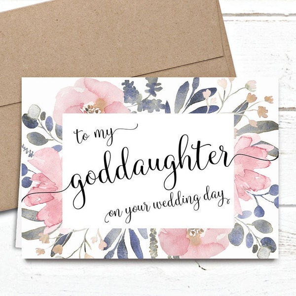 Goddaughter Wedding Card - Etsy