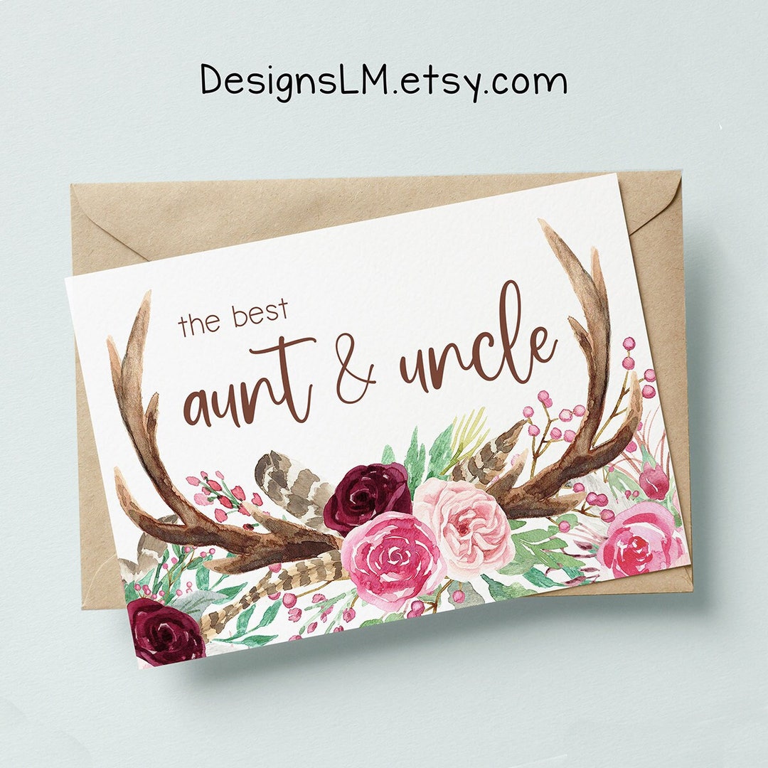 PRINTED the Best Aunt & Uncle Get Promoted to Great Aunt and Uncle ...