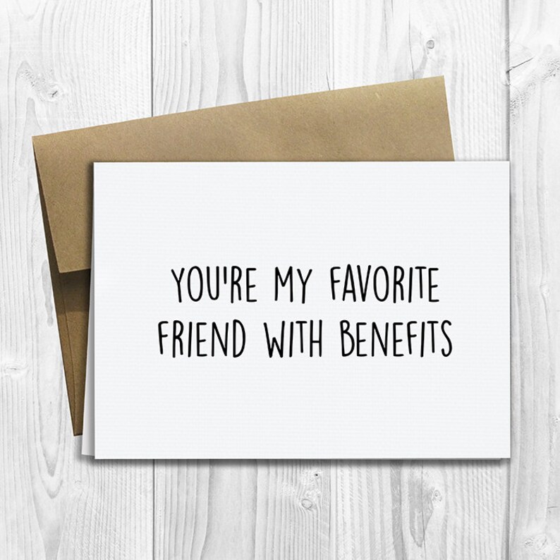 PRINTED You're My Favorite Friend With Benefits 5x7 - Etsy
