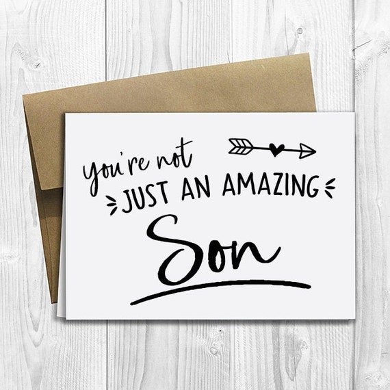 PRINTED You're Not Just an Amazing Son You're Going | Etsy