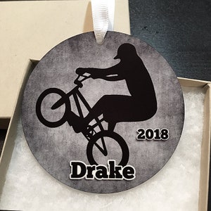 Personalized BMX Bike Rider Ornament Keepsake Custom Made to Order 2024 ...