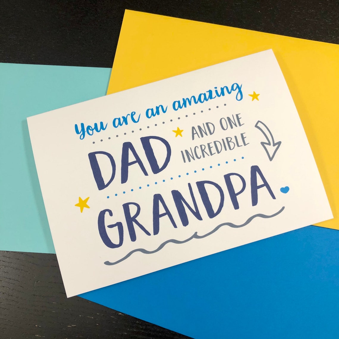 PRINTED You Are an Amazing Dad and One Incredible Grandpa - Etsy