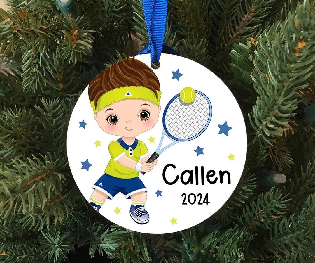 Personalized Boys Tennis Ornament Keepsake - Custom Made to Order ...