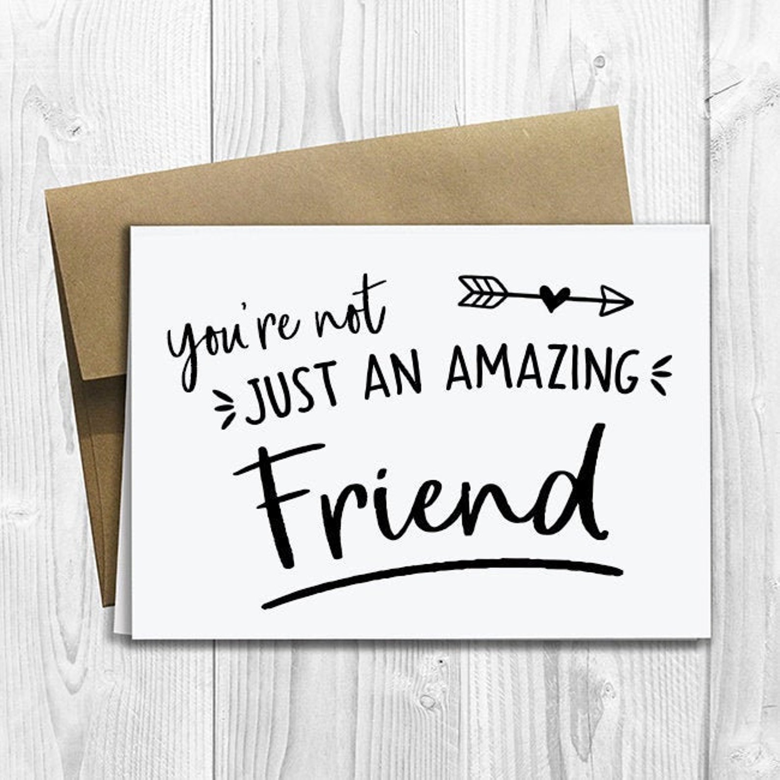 PRINTED You're Not Just an Amazing Friend You're - Etsy