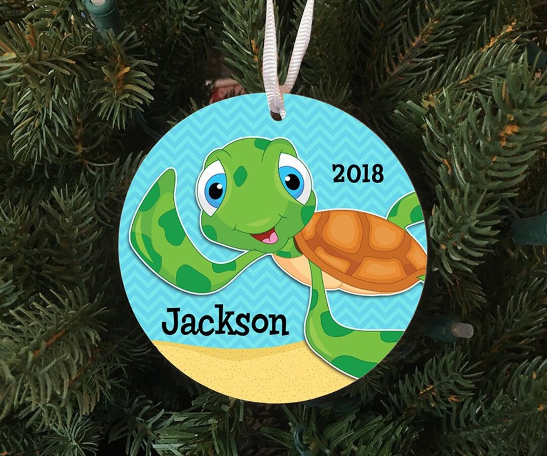 Personalized Sea Turtle Ornament Keepsake - Custom Made to Order - 2025 ...