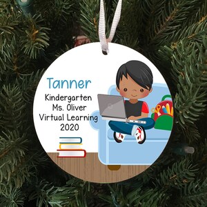 Personalized School Year & Grade boy Distance at Home Learning Virtual ...