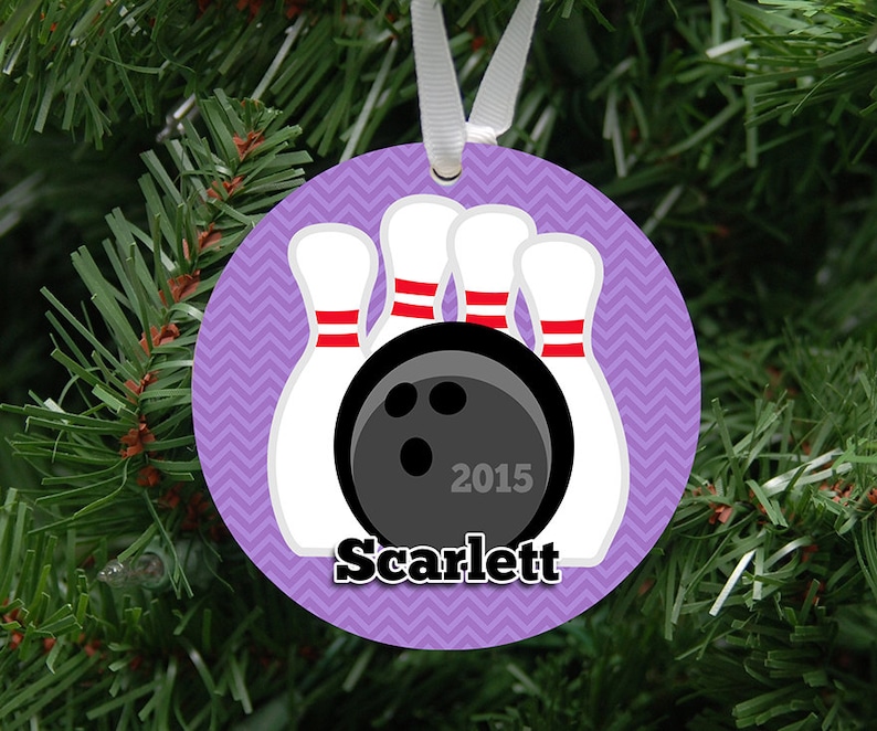 Personalized Bowling Ball & Pins Ornament Keepsake Custom - Etsy
