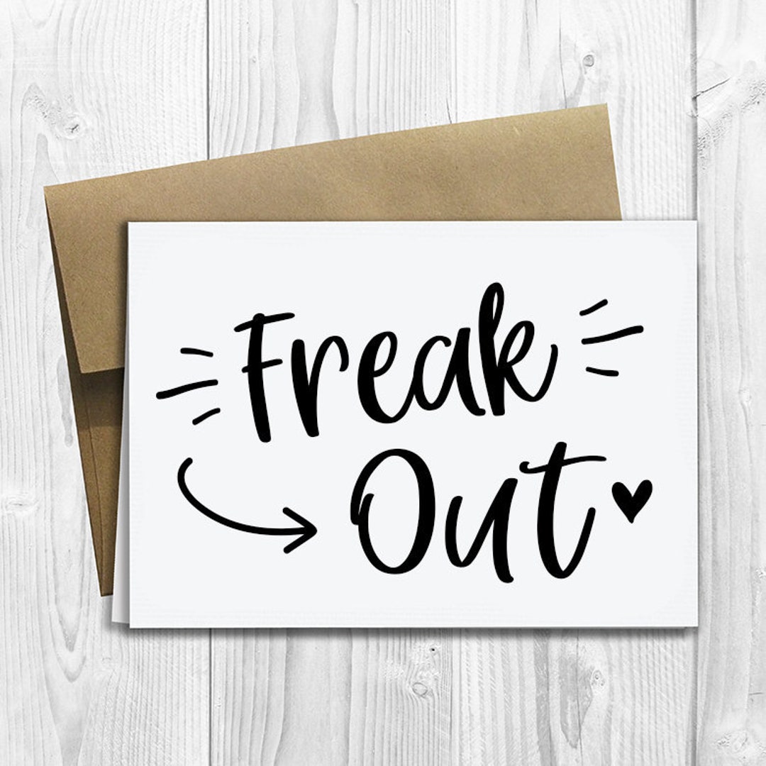 PRINTED CUSTOM - Freak Out! You're Going to Be A... - We're Having a ...
