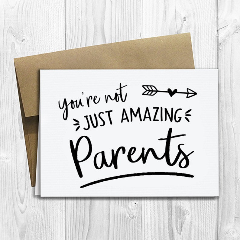 PRINTED You're Not Just Amazing Parents You're Going - Etsy