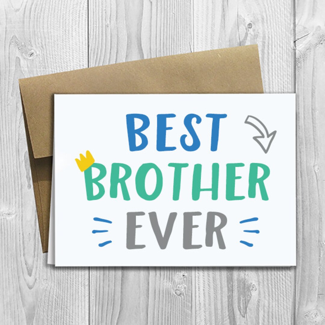 Best Brother Ever - Simply Stated - Father's Day / Birthday / Any ...