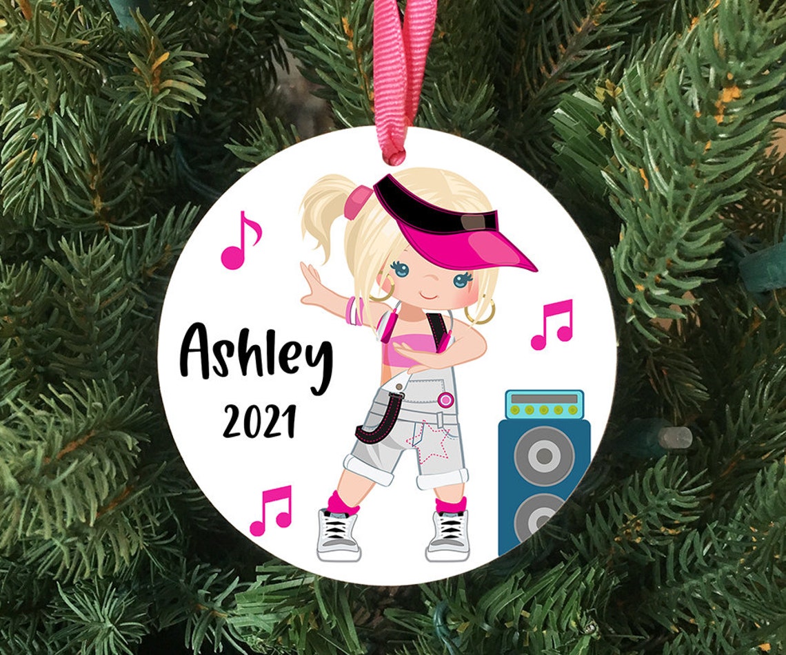 Personalized Girls Hip Hop Dancer Ornament Keepsake Custom | Etsy