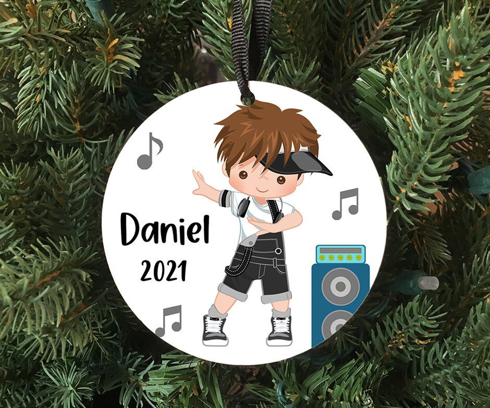 Personalized Boys Hip Hop Dancer Ornament Keepsake Custom | Etsy