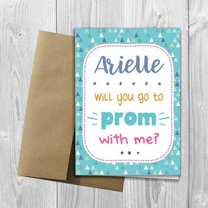 Prom Proposal Personalized Any Name, Will You Go to Prom With Me ...