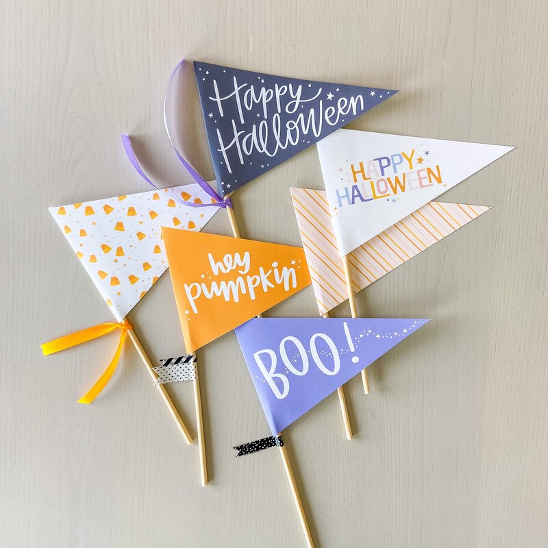 Halloween Pennants - Etsy