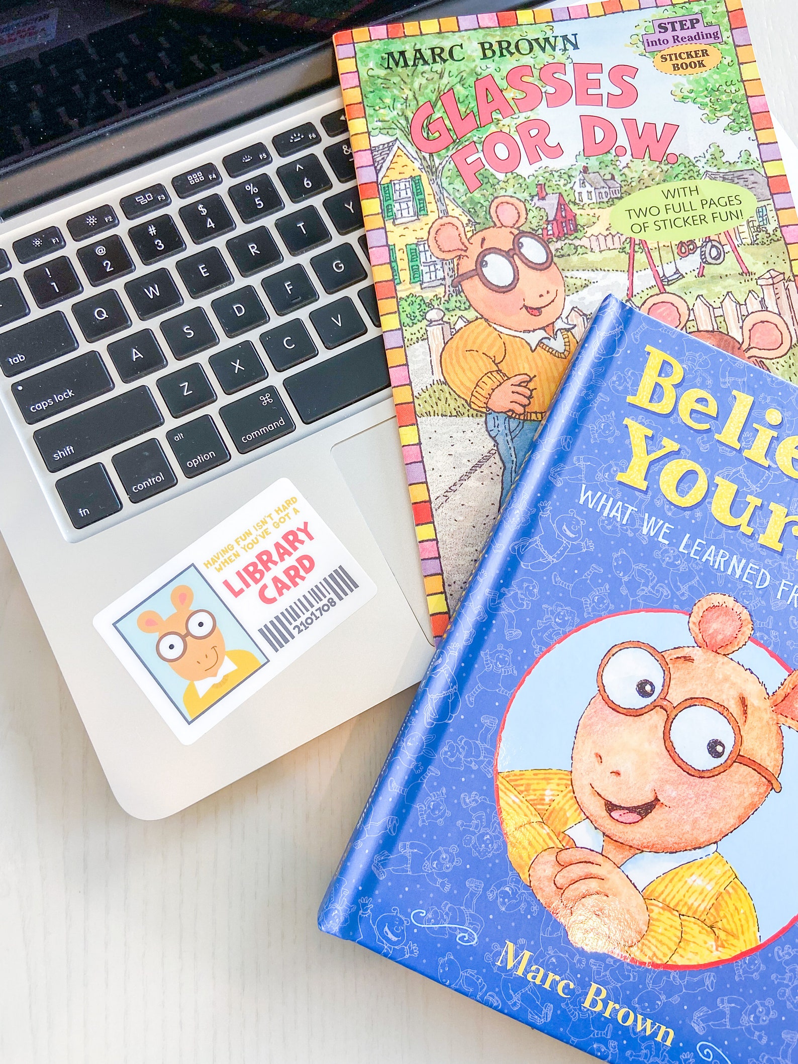 Arthur Library Card Sticker PBS Illustration Having Fun | Etsy