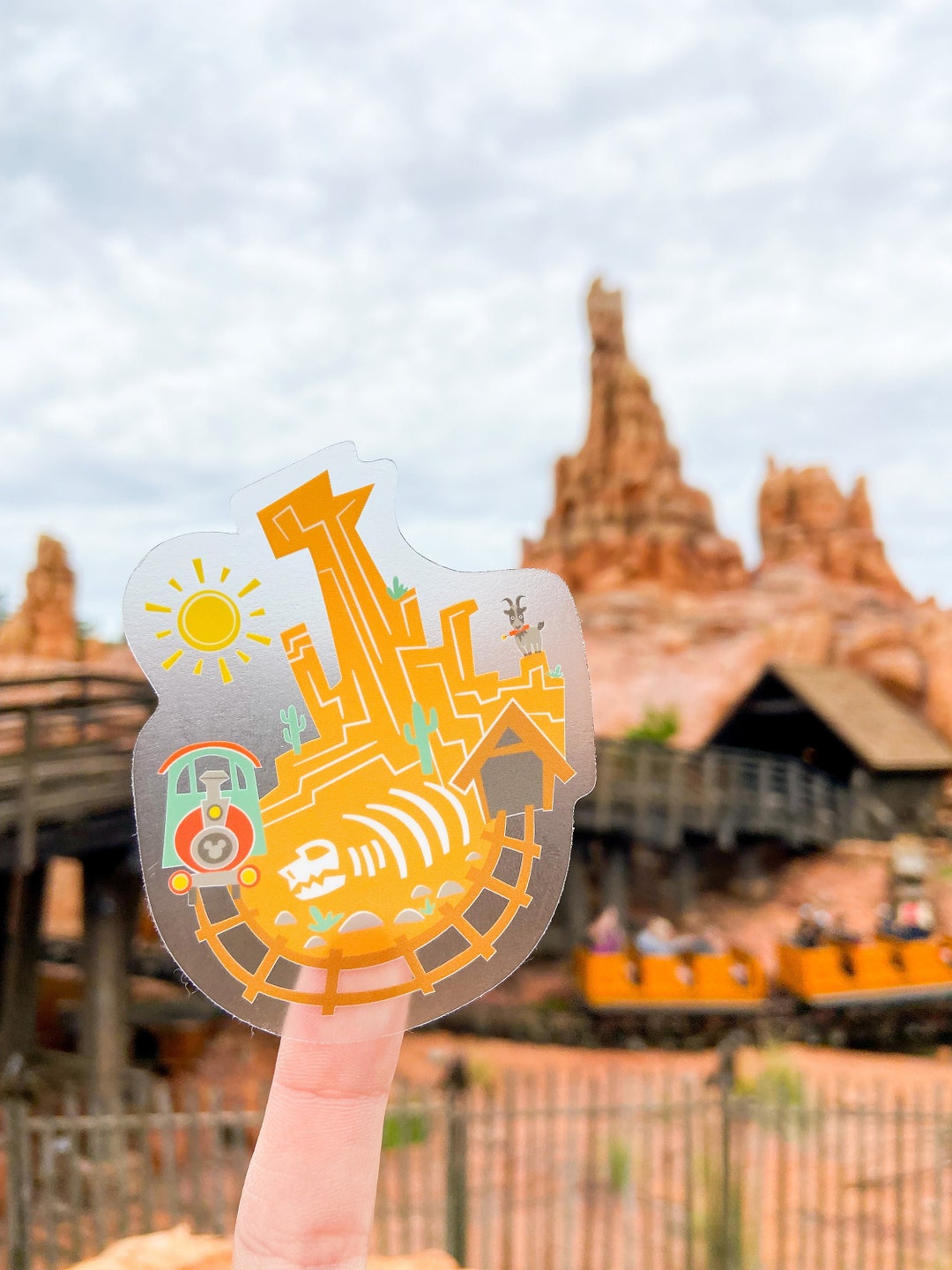 Big Thunder Mountain Transparent Sticker, Disney Decal, WDW Attraction ...