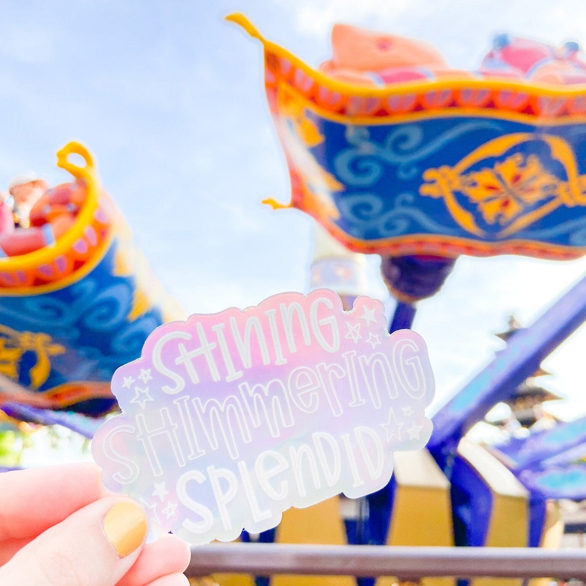 Shining Shimmering Splendid Holographic Sticker Disney Decal | Etsy