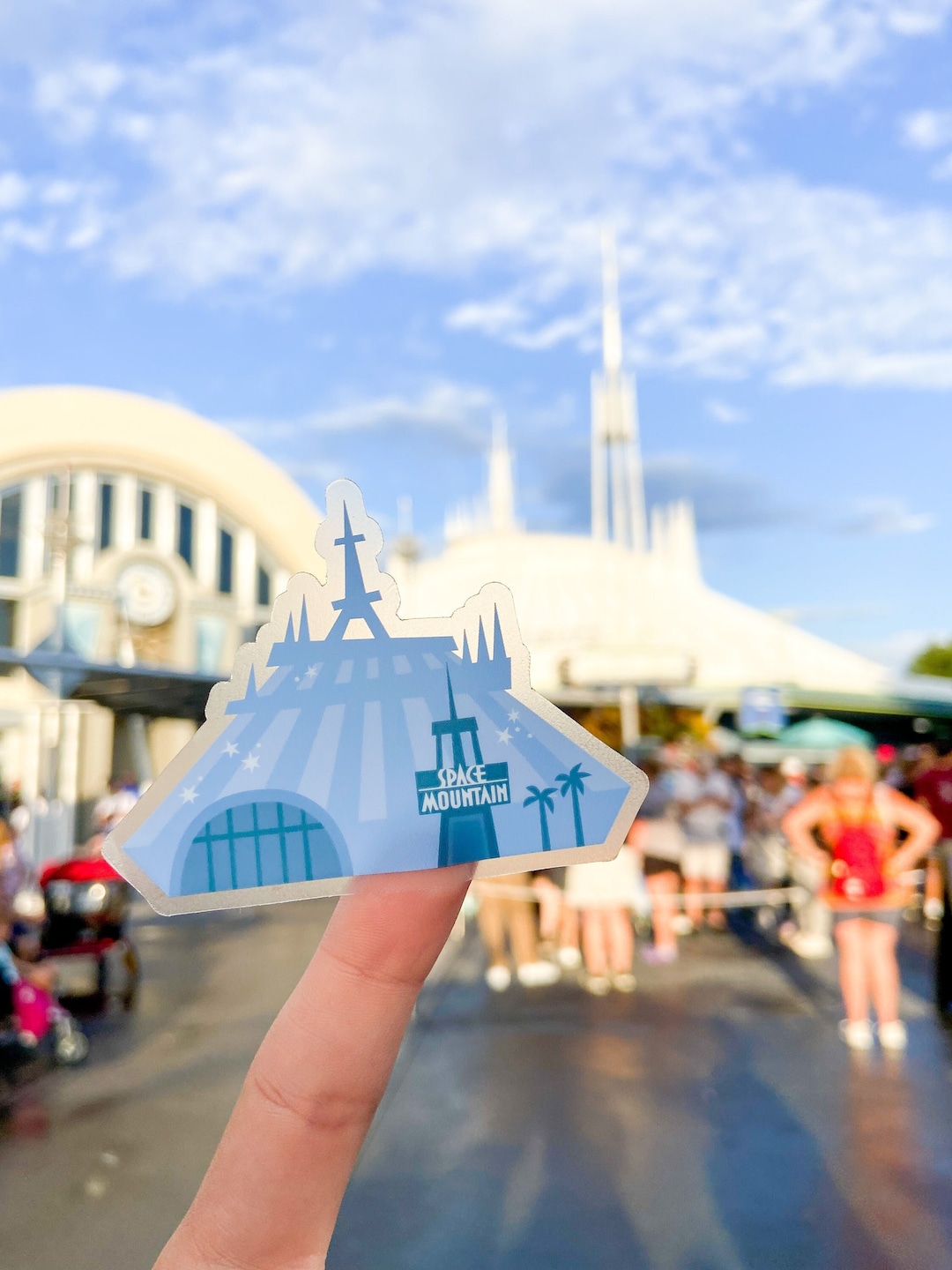 Space Mountain Transparent Sticker, Disney Decal, WDW Attraction ...