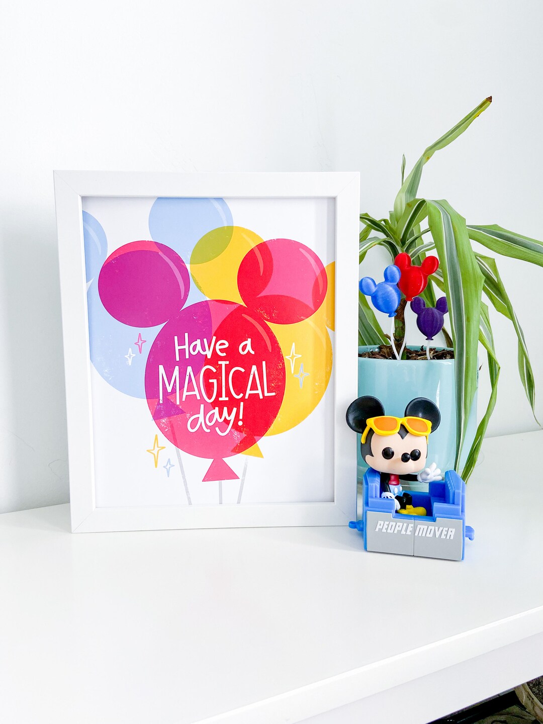 Have a Magical Day, Mickey Mouse Balloons, Disneyland Happiest Place on ...