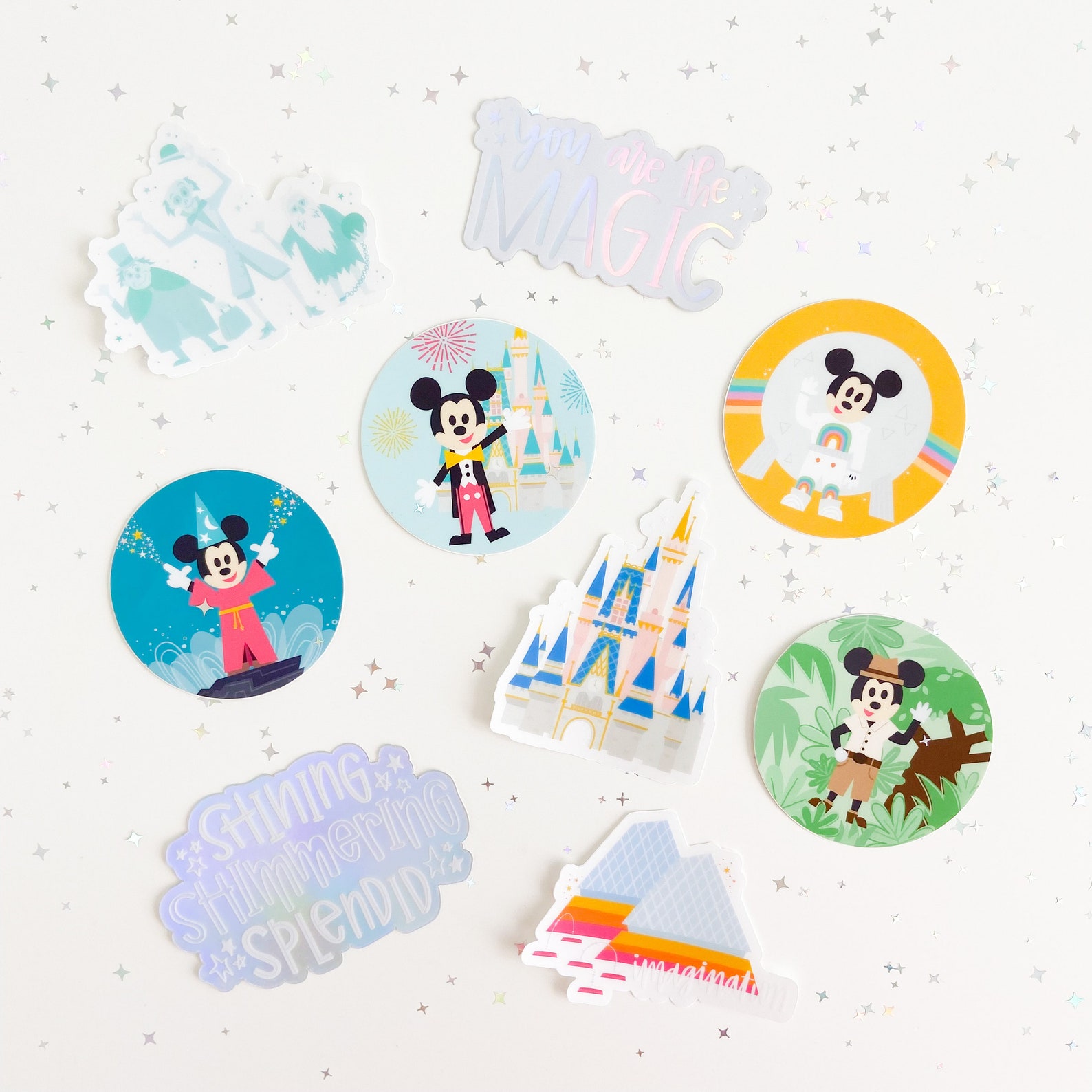 WDW Mickey Mouse Sticker Bundle Disney Sticker Pack Disney | Etsy