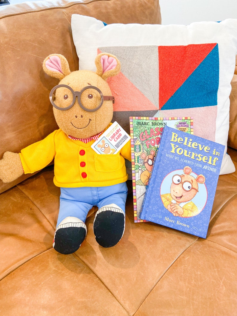 Arthur Library Card Sticker PBS Illustration Having Fun | Etsy