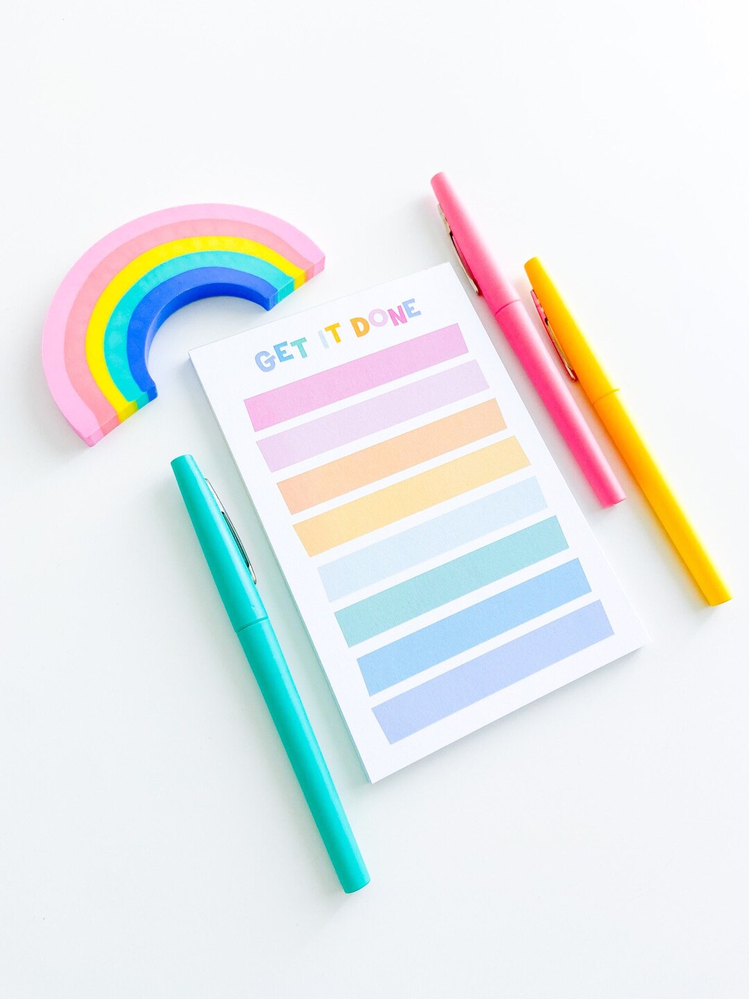 Get It Done Notepad // 50 Sheets To-do List Pad // Illustrated Colorful ...