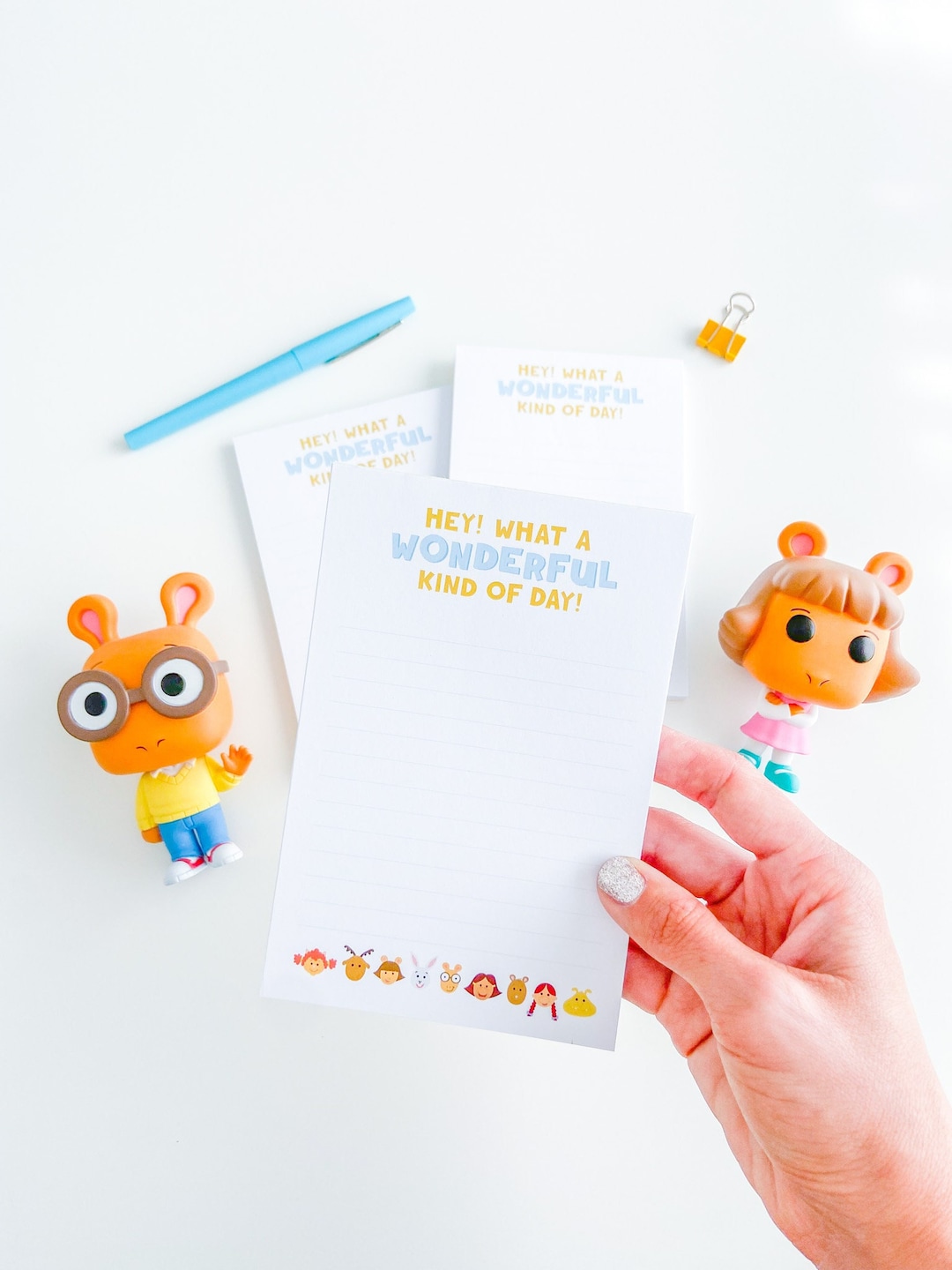 Arthur Notepad // 50 Sheets To-do List Pad // Hey! What a Wonderful ...