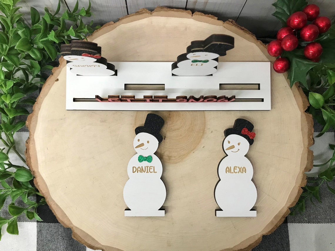 Snowman Standee Personalized Winter Wonderland Decoration | Etsy