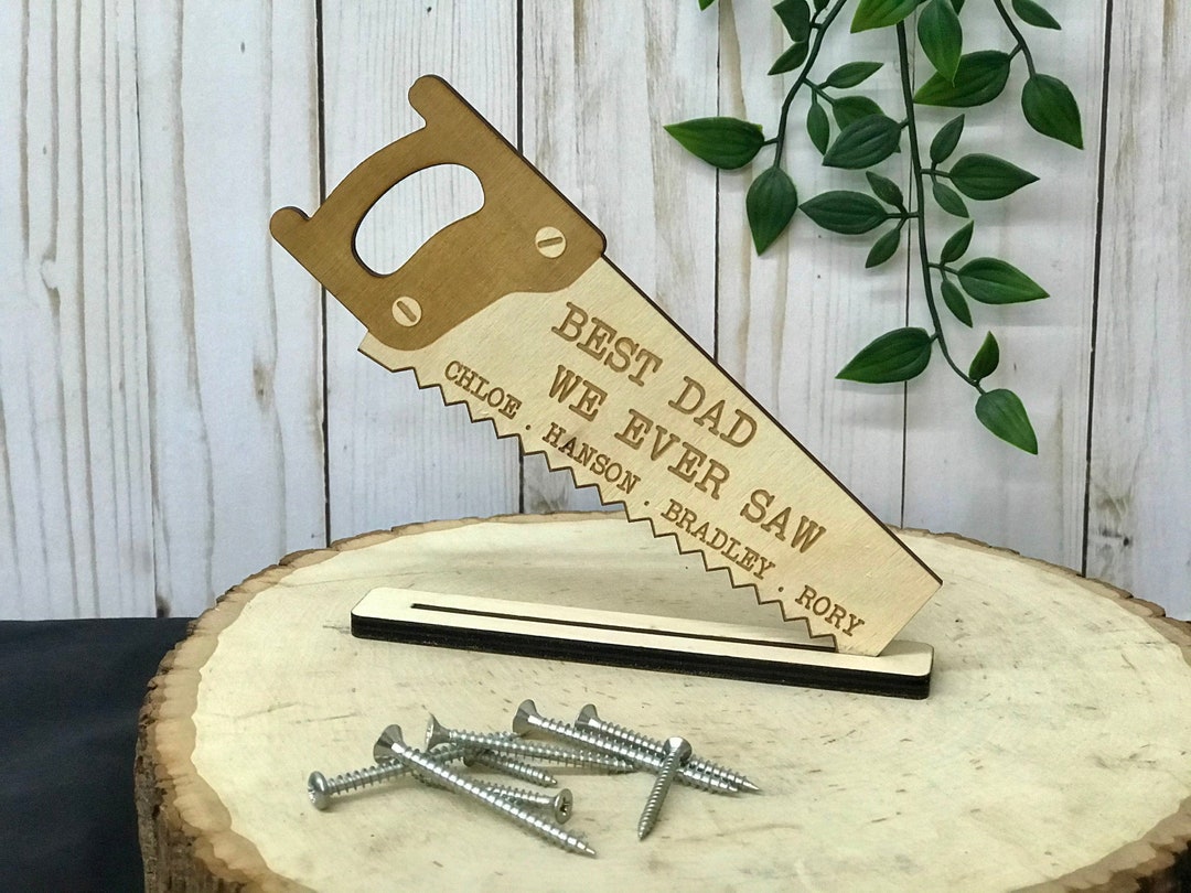 Father's Day Floating Saw Standee Man Cave Dad's Gift - Etsy