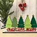 Christmas Tree Standee Personalized Names on Trees Holiday - Etsy