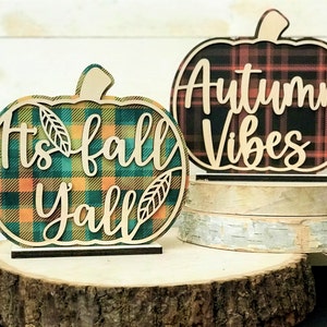 Pumpkin Sign Fall/autumn/harvest/thanksgiving Décor Centerpiece - Etsy