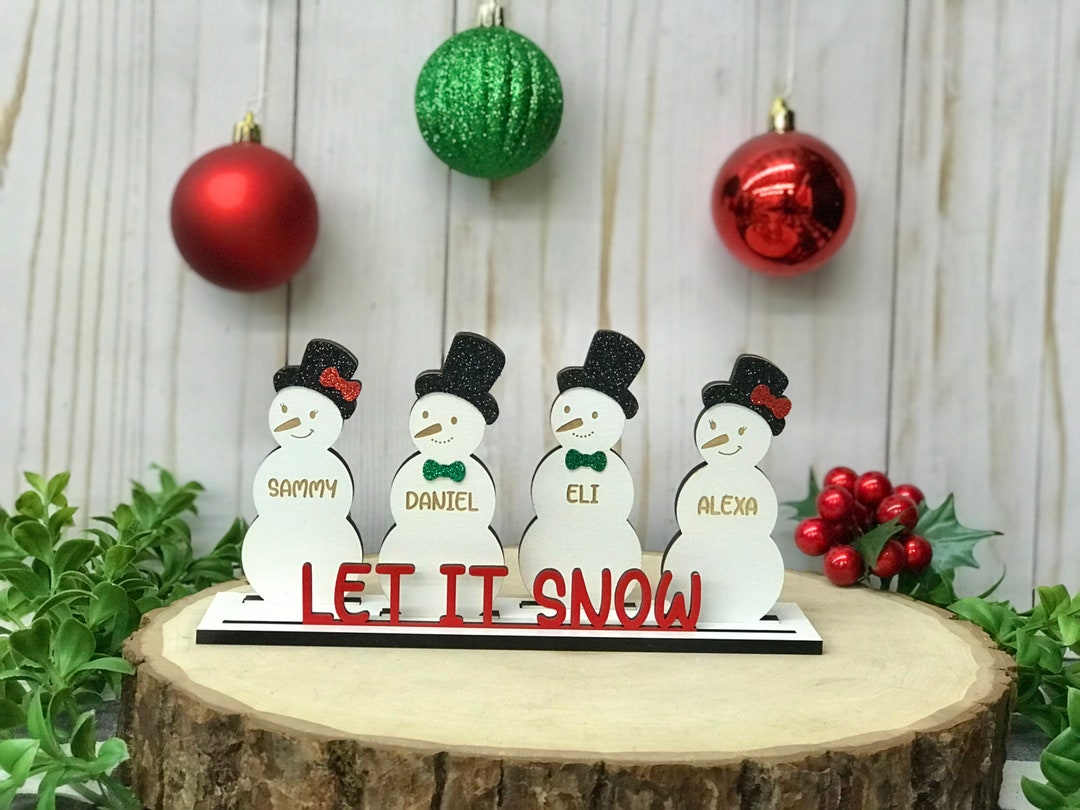 Snowman Standee Personalized Winter Wonderland Decoration for Your Home ...