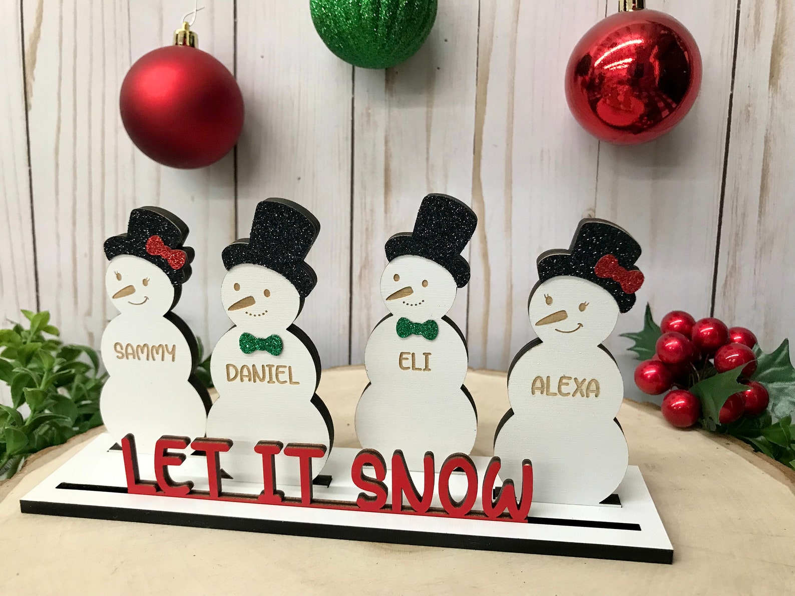 Snowman Standee Personalized Winter Wonderland Decoration - Etsy
