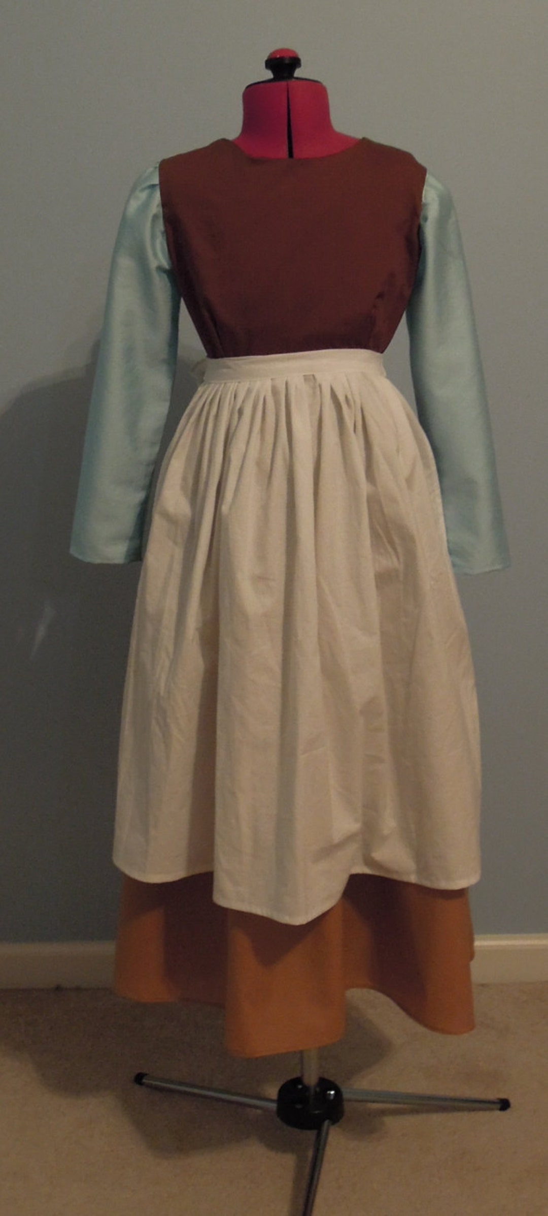 Cinderella Work Dress With Apron and Head Scarf. Available in Sizes 6M ...