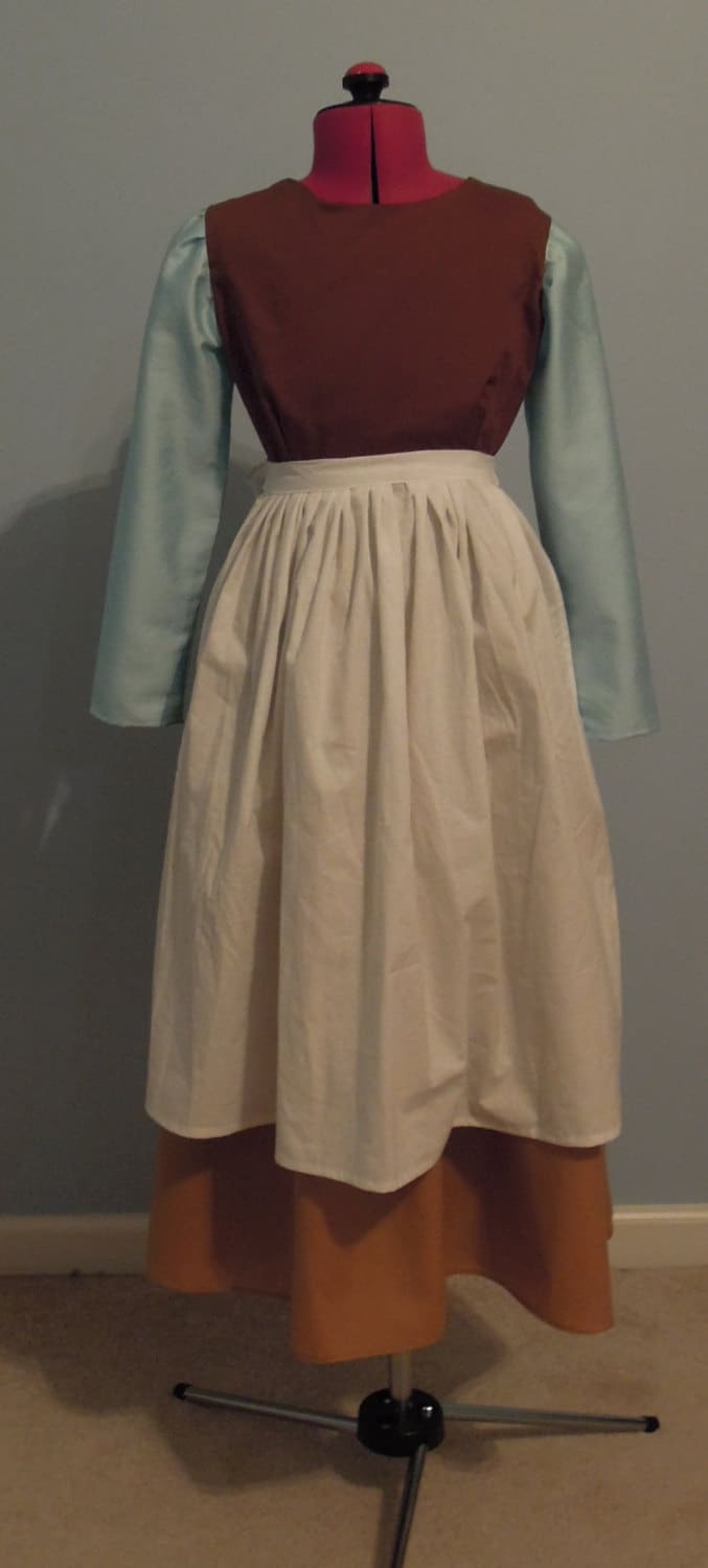 Cinderella Work Dress With Apron And Head Scarf Available In Etsy