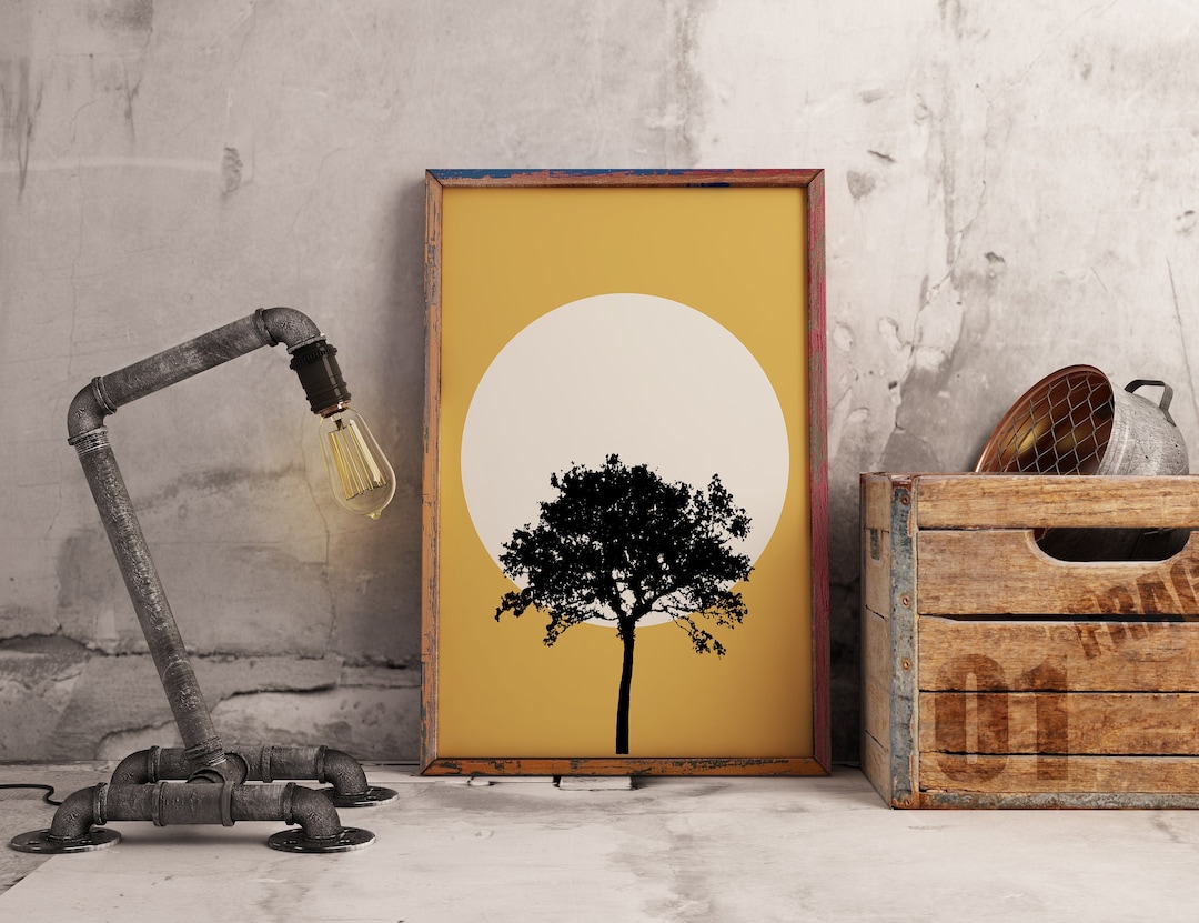 Scandi Tree Art Print – Minimalist Nordic Decor - Etsy