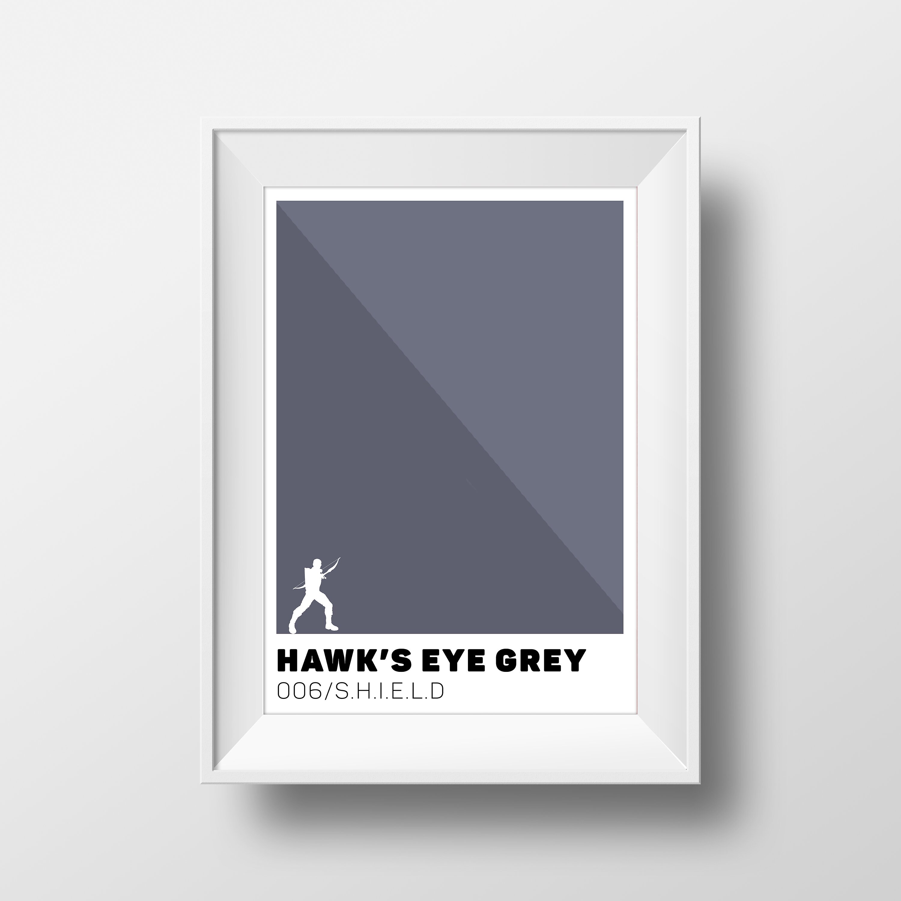 Hawkeye Marvel Wall Art Print Pantone Art Print Marvel | Etsy