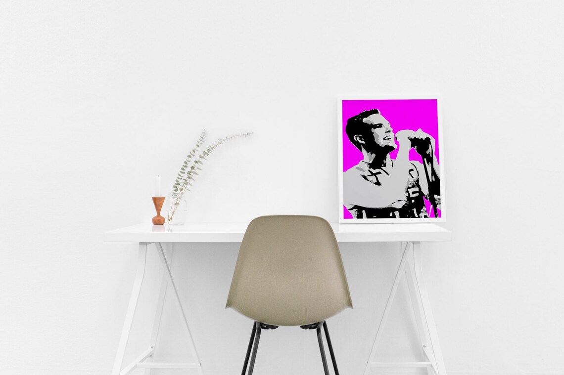Brandon Flowers Pop Art Wall Art Print Pop Art Print | Etsy