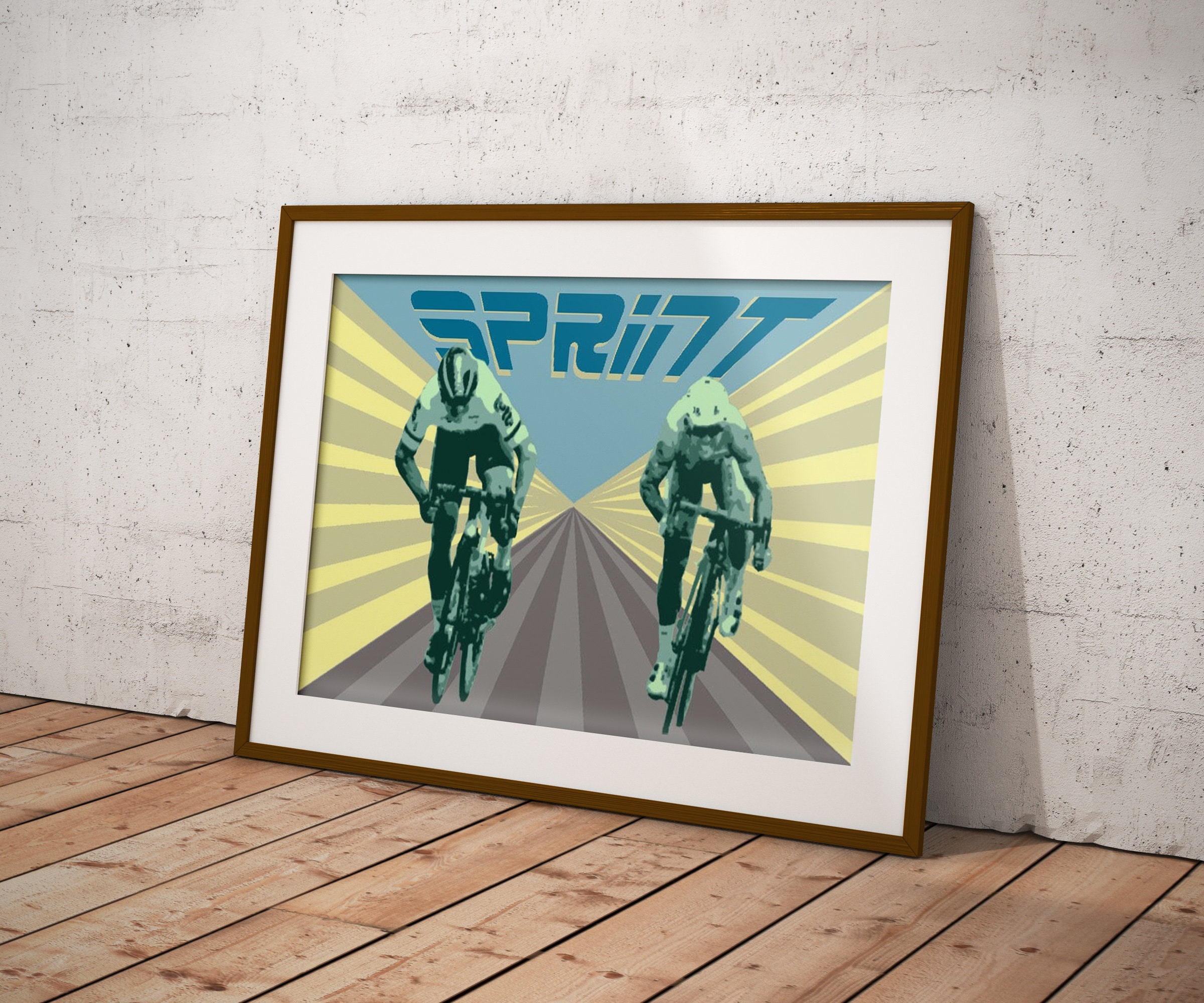 Cycling Pop Art Wall Art Print Sprint Print Tour De France - Etsy